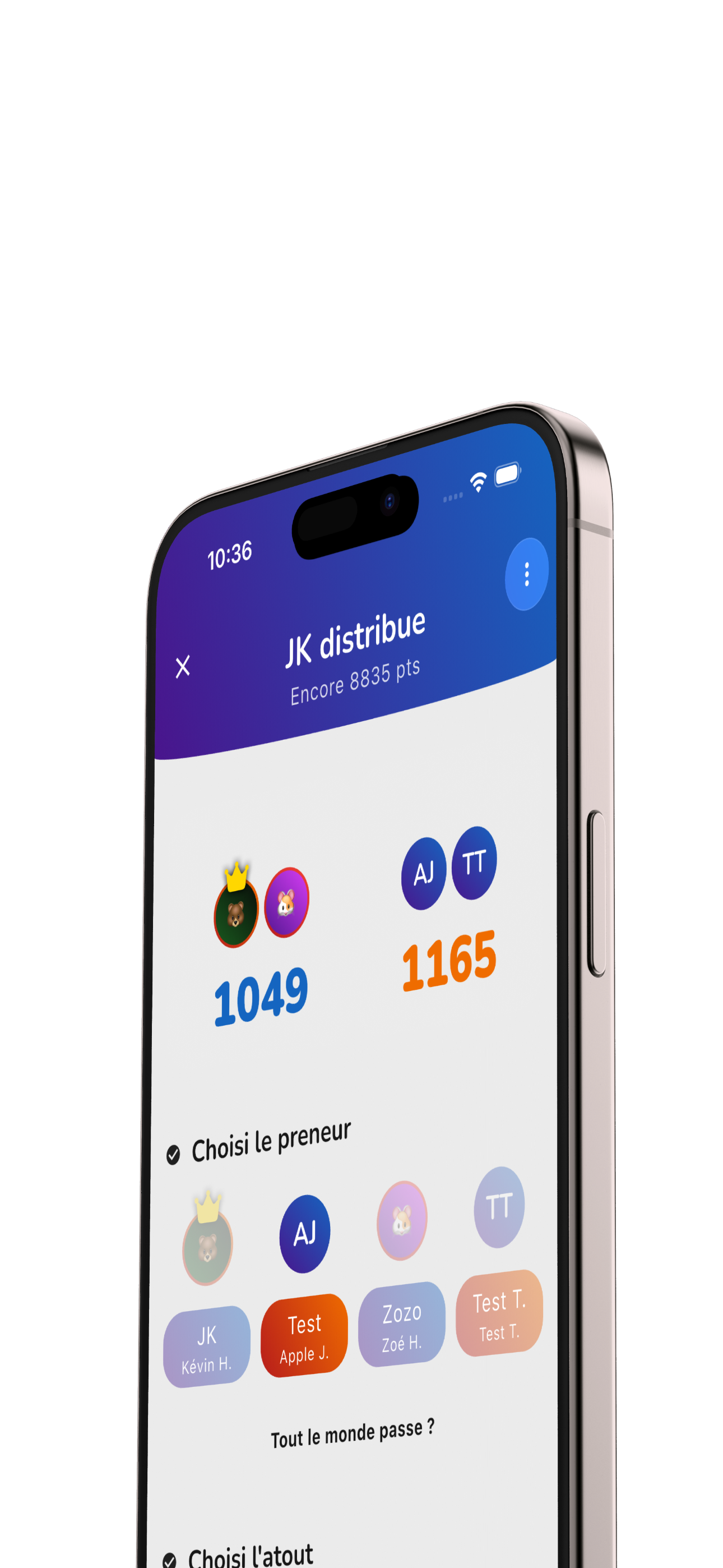 Atout — Outil pour Belote ou Coinche